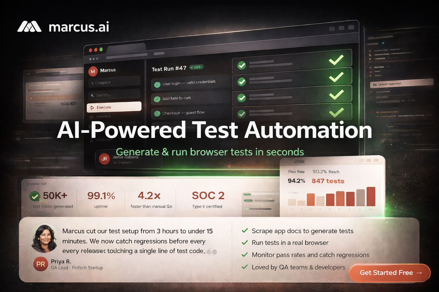 Marcus Intelligence — AI Test Automation